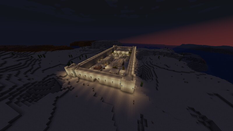 Arab Town With Temple Minecraft Map