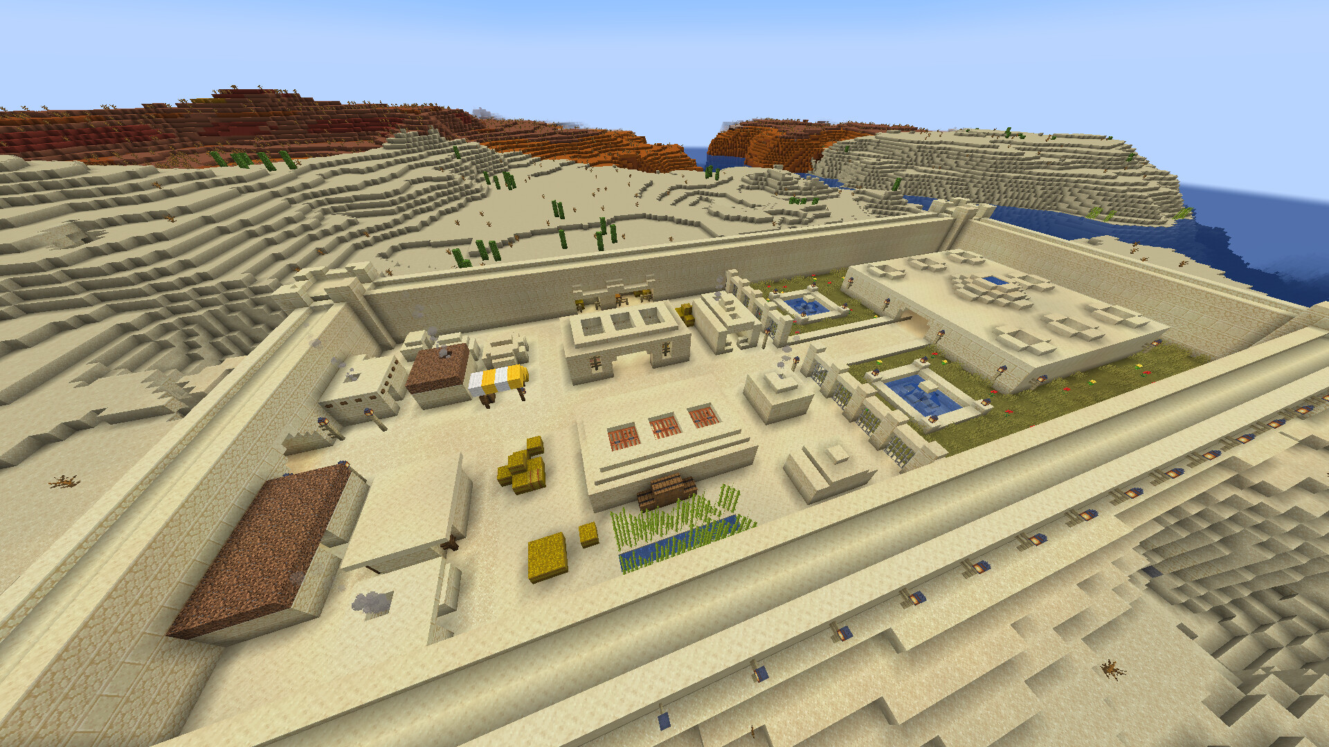 Arab Town With Temple Minecraft Map