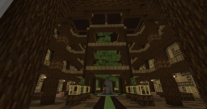 Large Library (Interior Only) Minecraft Map