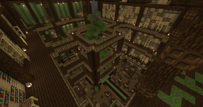Large Library (Interior Only) Minecraft Map