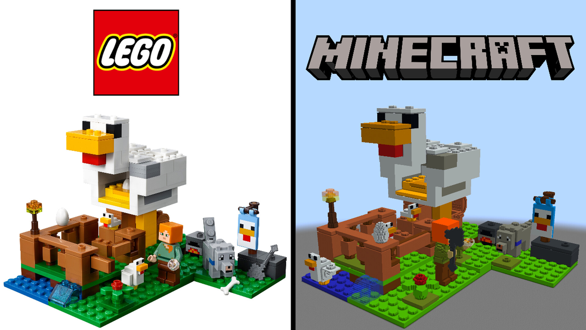 LEGO Set 21140: The Chicken Coop Minecraft Map