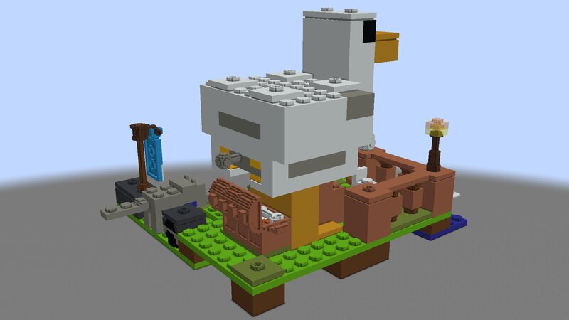 LEGO Set 21140: The Chicken Coop Minecraft Map