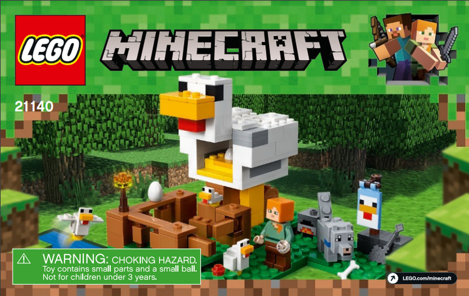 LEGO Set 21140: The Chicken Coop Minecraft Map