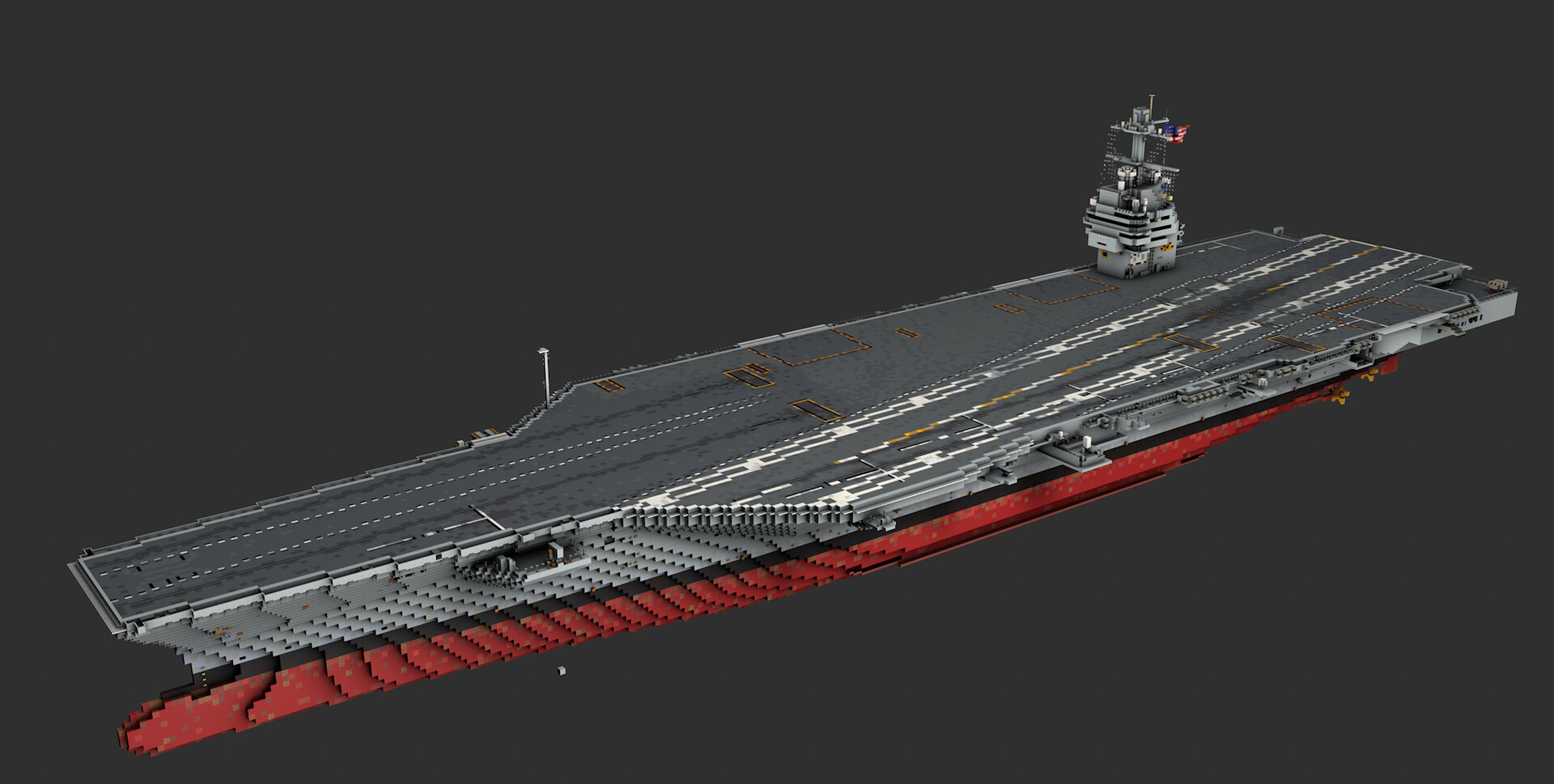 USS Enterprise CVN-80 1:1 Scale Minecraft Map