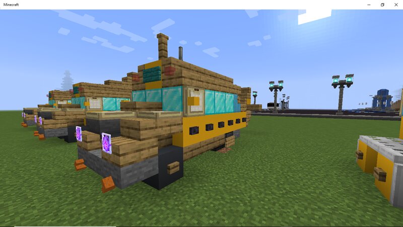 The Magic School Bus 1:1 scale (includes a few variations) Minecraft Map