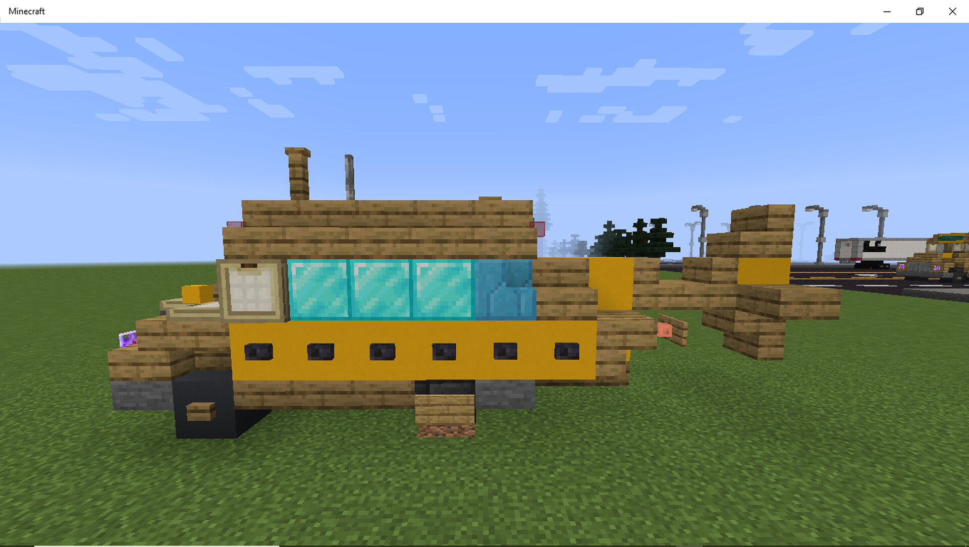 The Magic School Bus 1:1 scale (includes a few variations) Minecraft Map