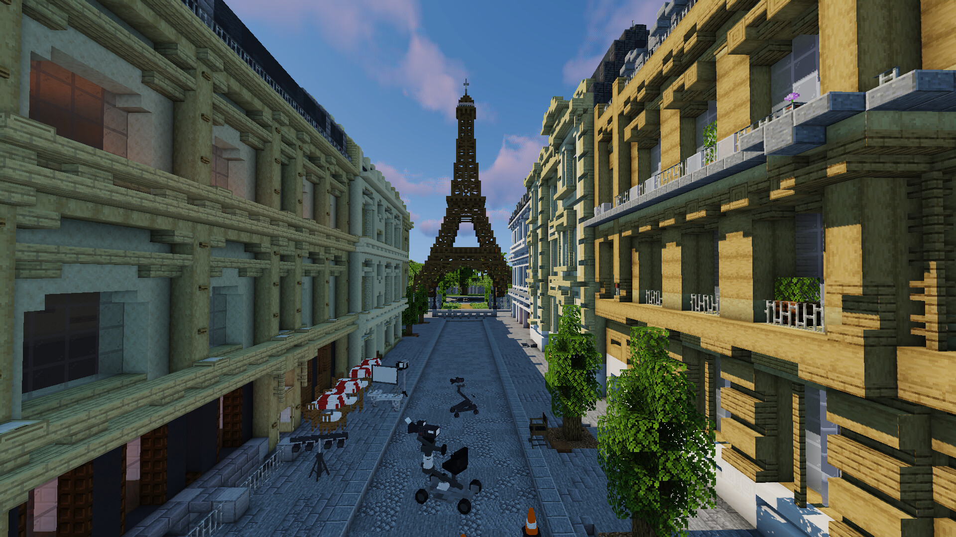 Parisian Street Movie Set Minecraft Map