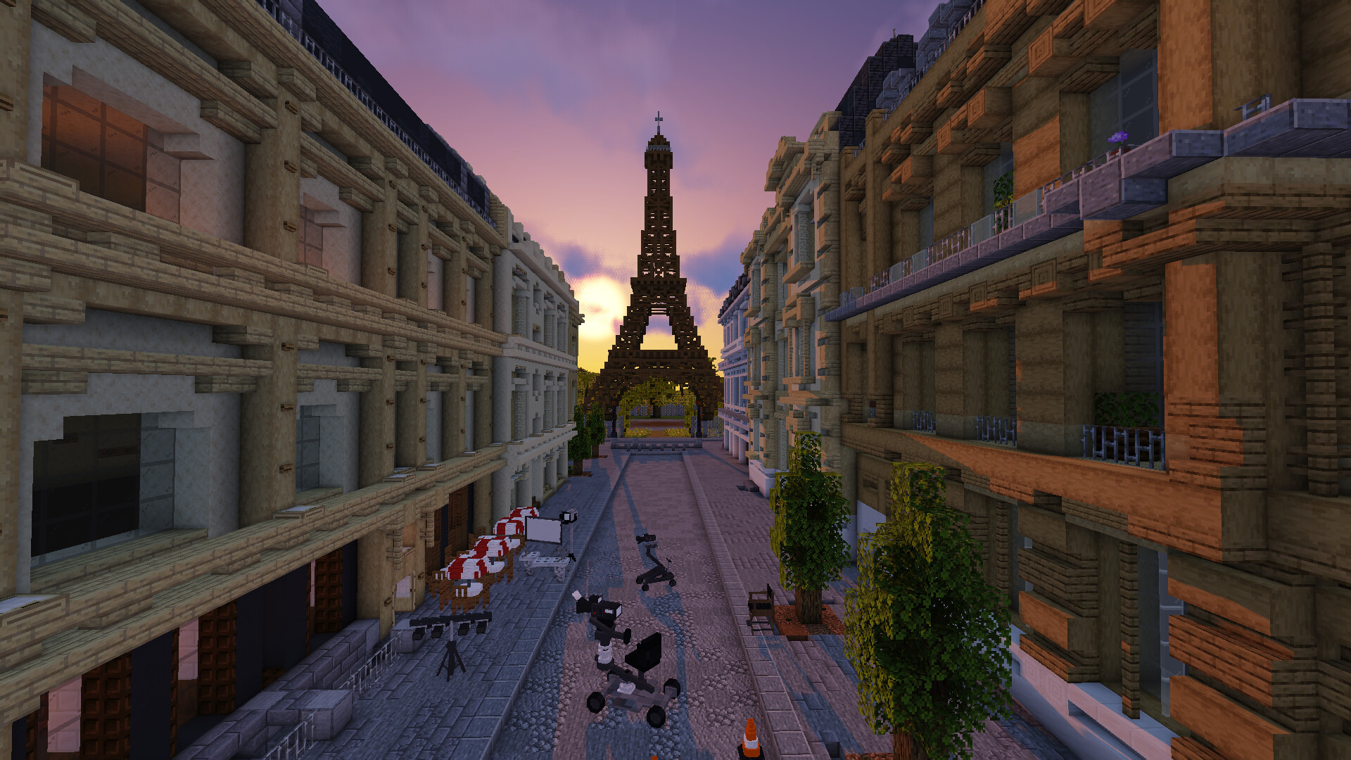Parisian Street Movie Set Minecraft Map