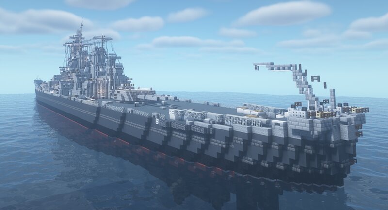 USS Iowa 1:1 - 1945 Minecraft Map