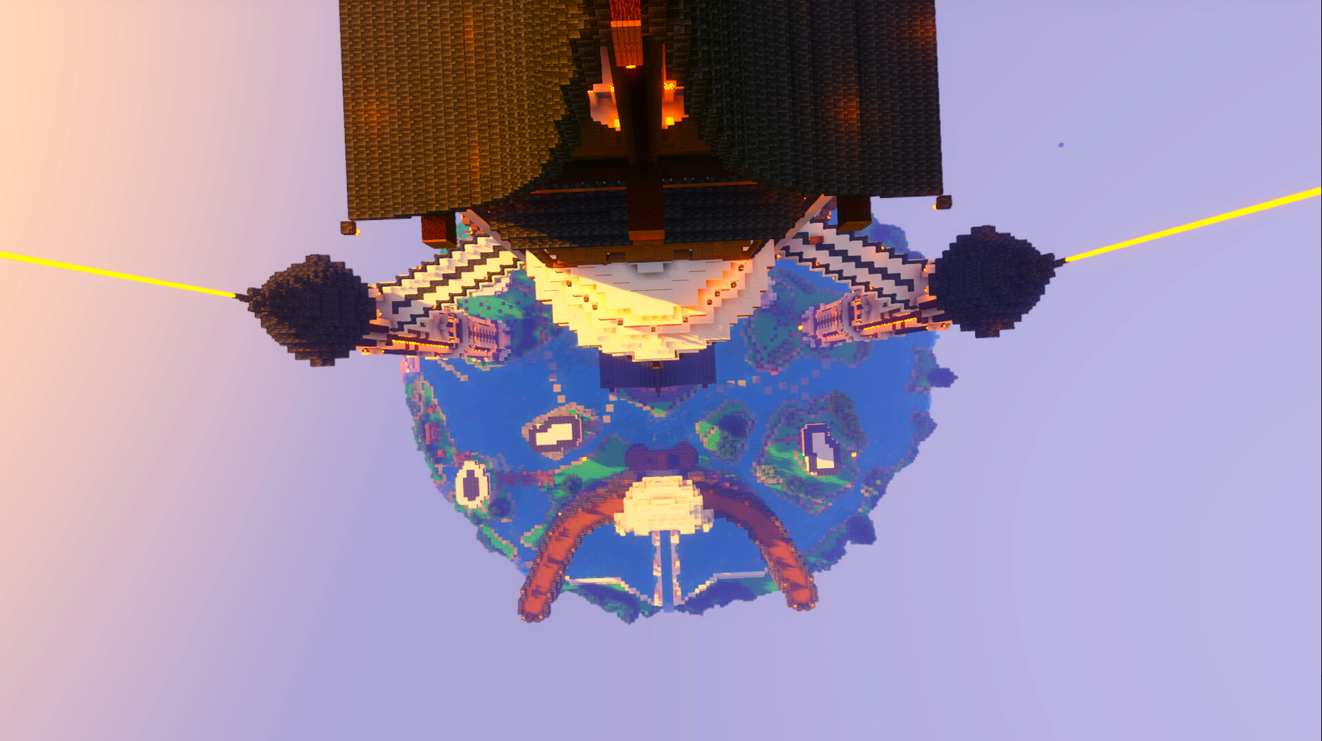 Beautiful Sky Island Mega Base Elven Fortress Magic Event Competitor ...