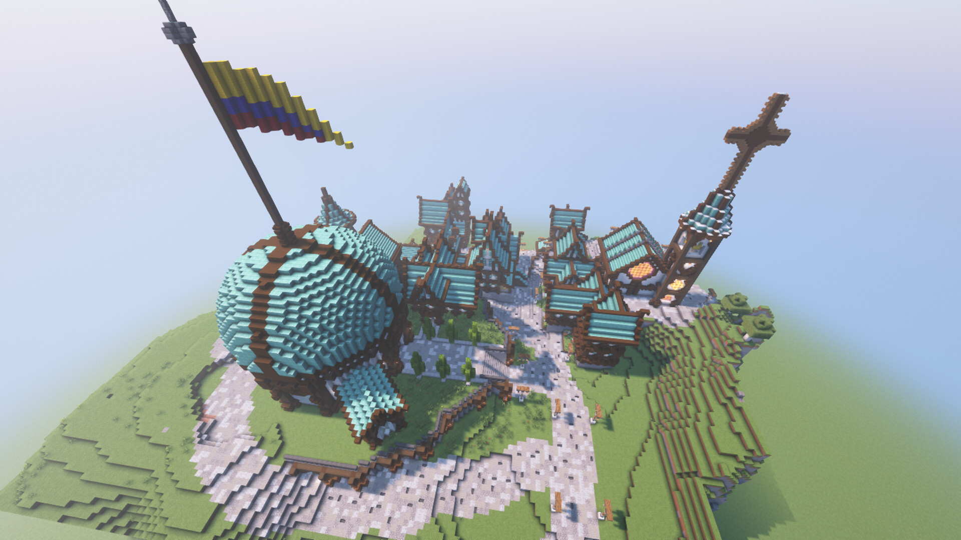Aldea semi moderna GRATIS!!!!! Minecraft Map