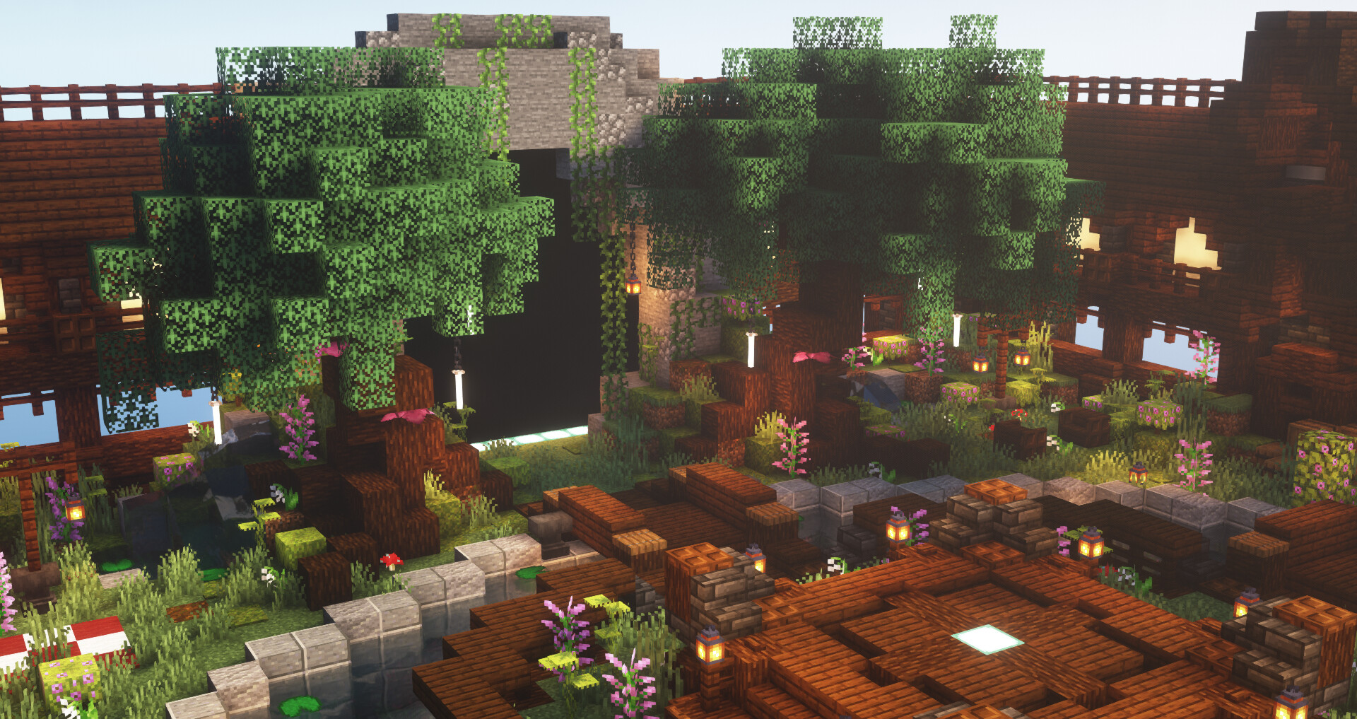Lush Cave Server Hub Minecraft Map