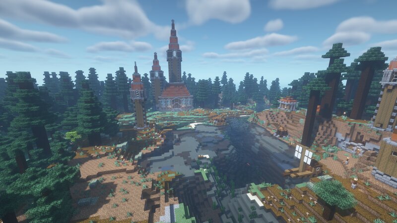 Spruce Village Minecraft Map