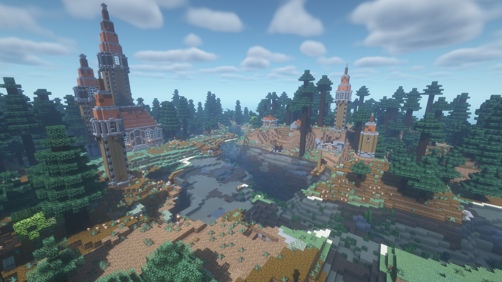 Spruce Village Minecraft Map