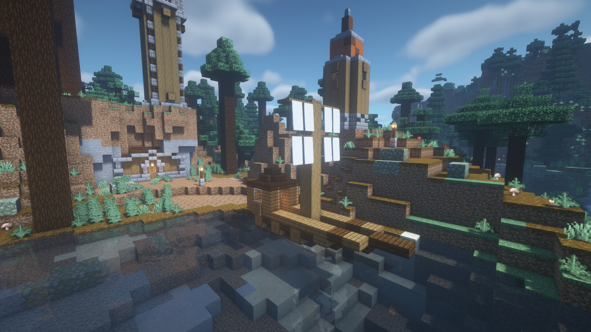 Spruce Village Minecraft Map