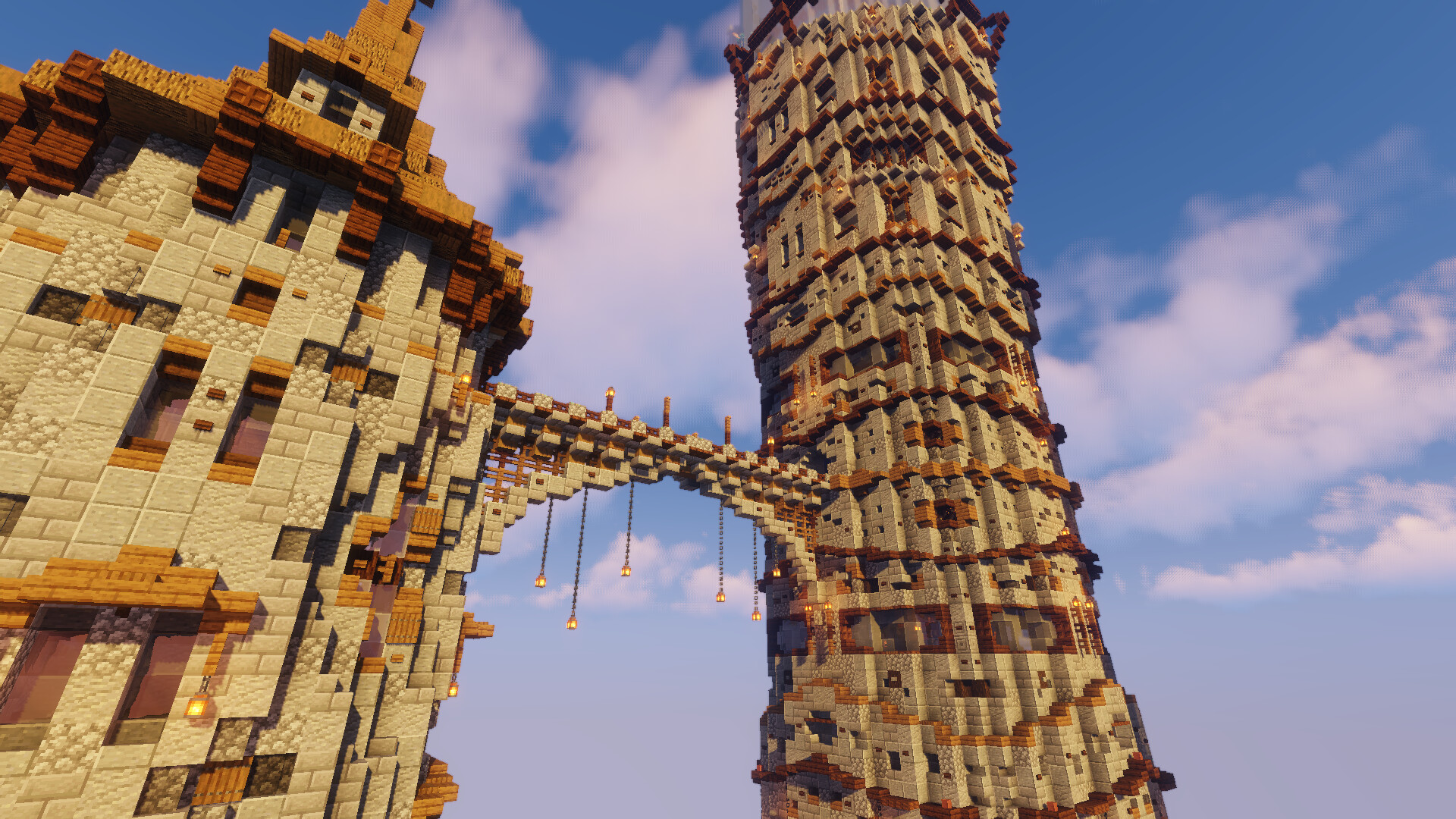 Huge medieval towers Minecraft Map