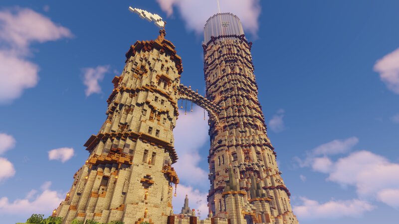 Huge medieval towers Minecraft Map