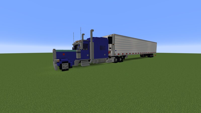 Peterbilt 389 and 53' reefer trailer Minecraft Map