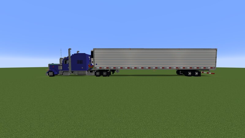 Peterbilt 389 and 53' reefer trailer Minecraft Map