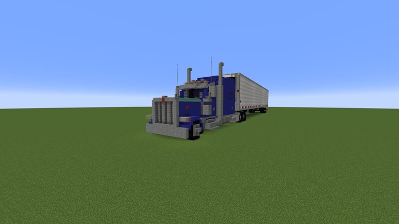 Peterbilt 389 and 53' reefer trailer Minecraft Map