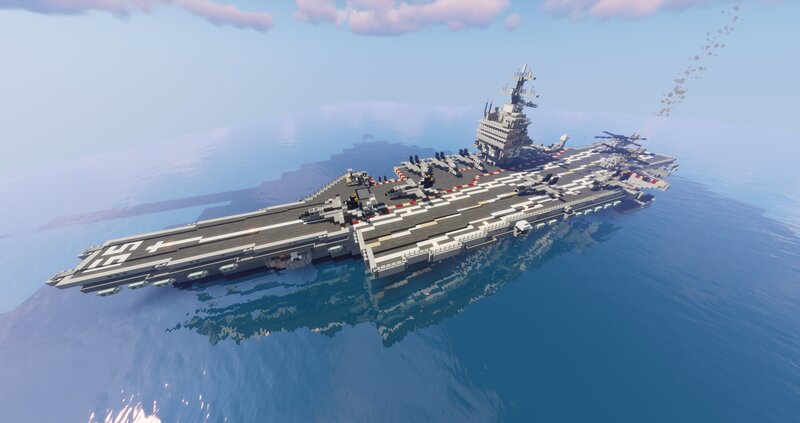 USS ENTERPRISE CVN-65 1/2 SCALE Minecraft Map