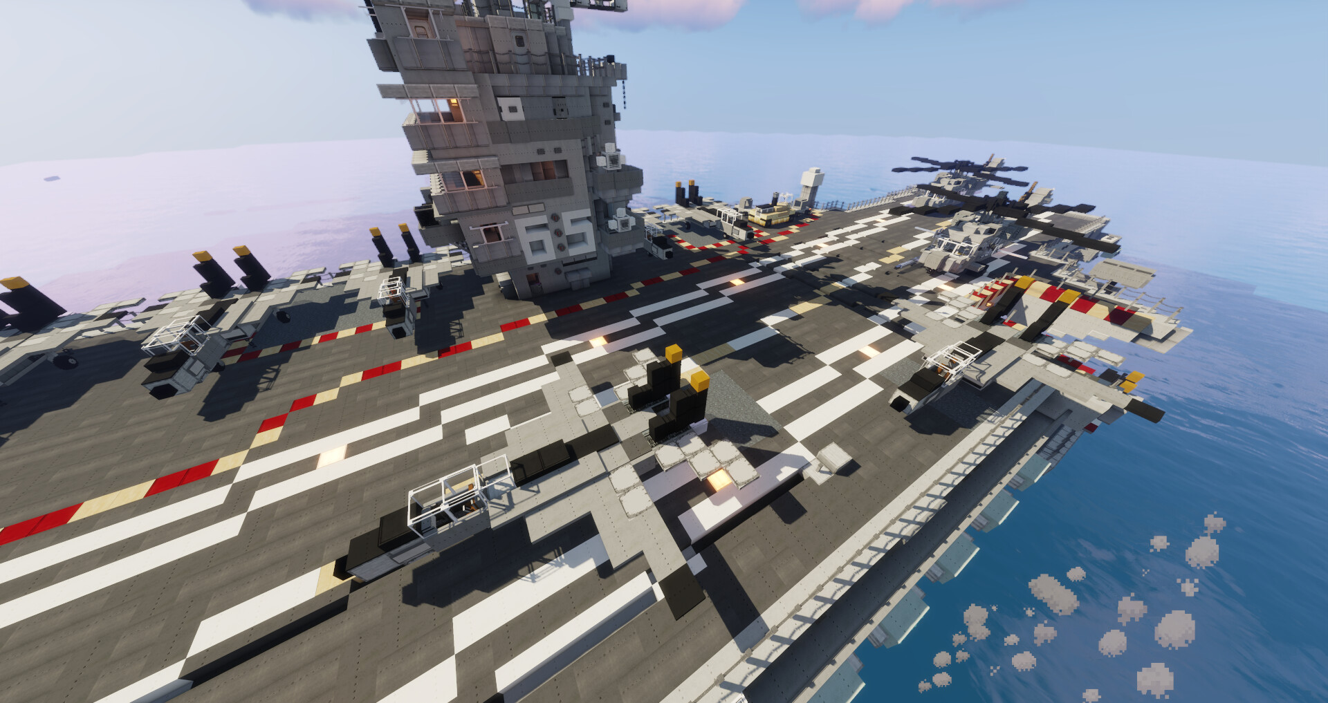USS ENTERPRISE CVN-65 1/2 SCALE Minecraft Map