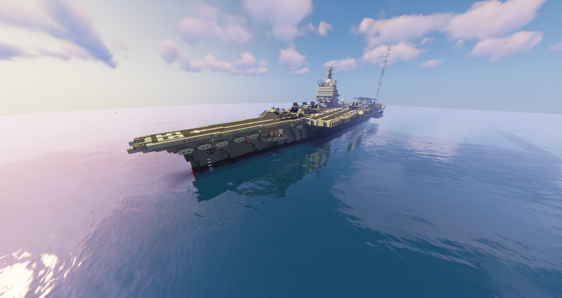 USS ENTERPRISE CVN-65 1/2 SCALE Minecraft Map