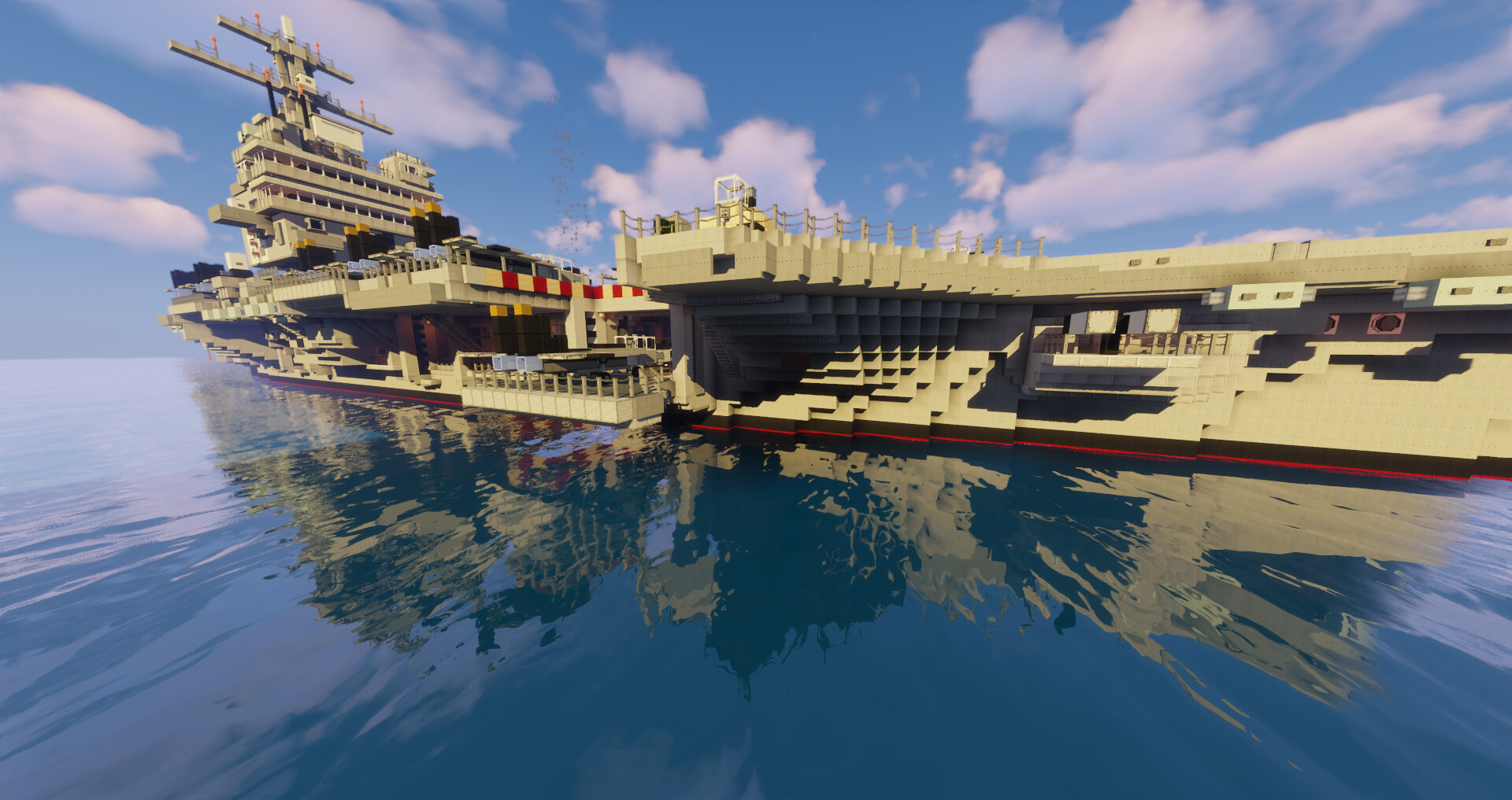 USS ENTERPRISE CVN-65 1/2 SCALE Minecraft Map