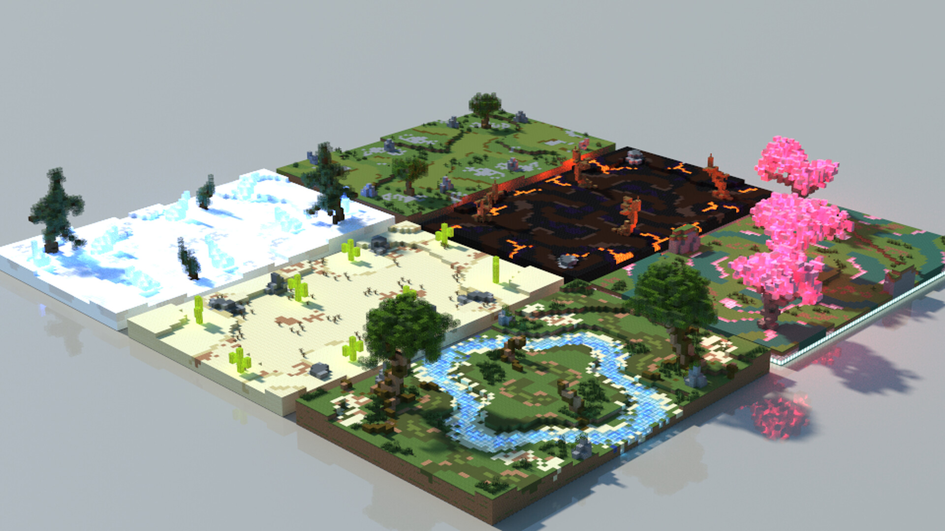 [PACK] 6 Practice Arenas 50 x 80. Minecraft Map