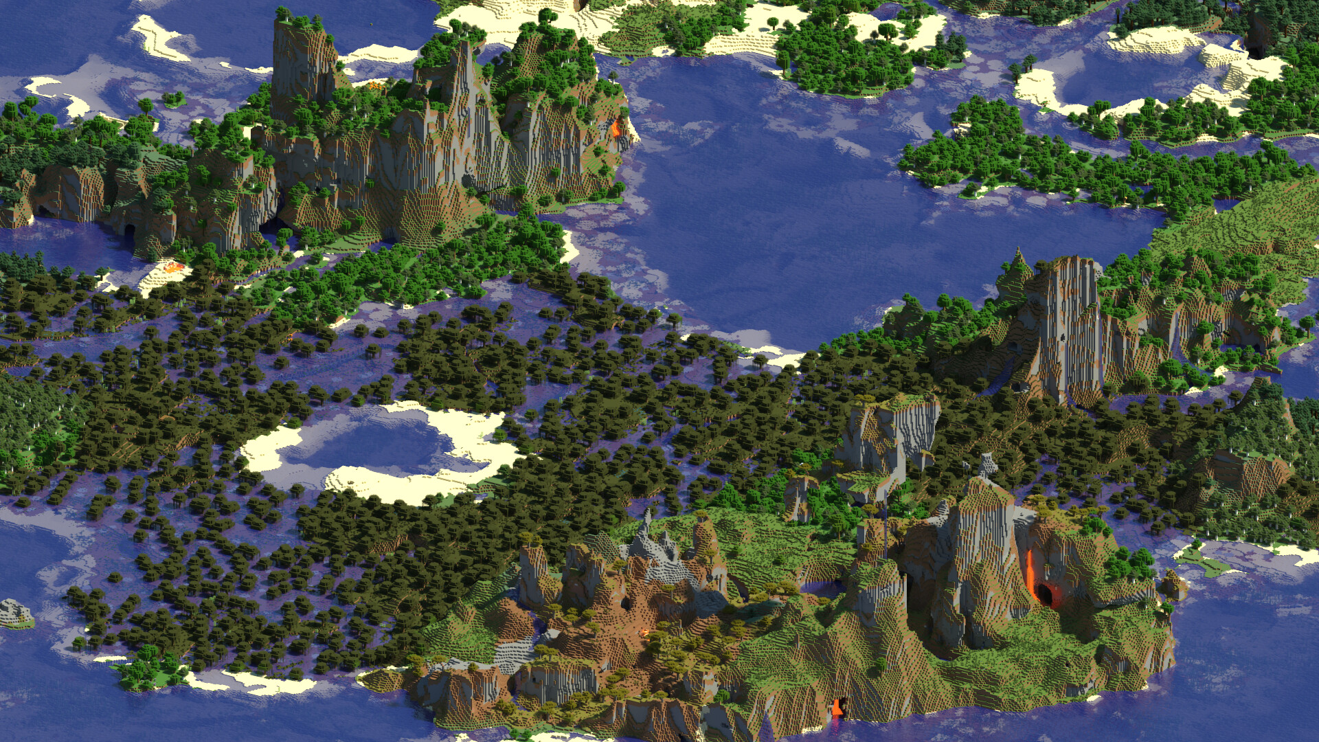 Massiv Multi Biome Spawn Continent - 1.19+ Seed Showcase (Java ...