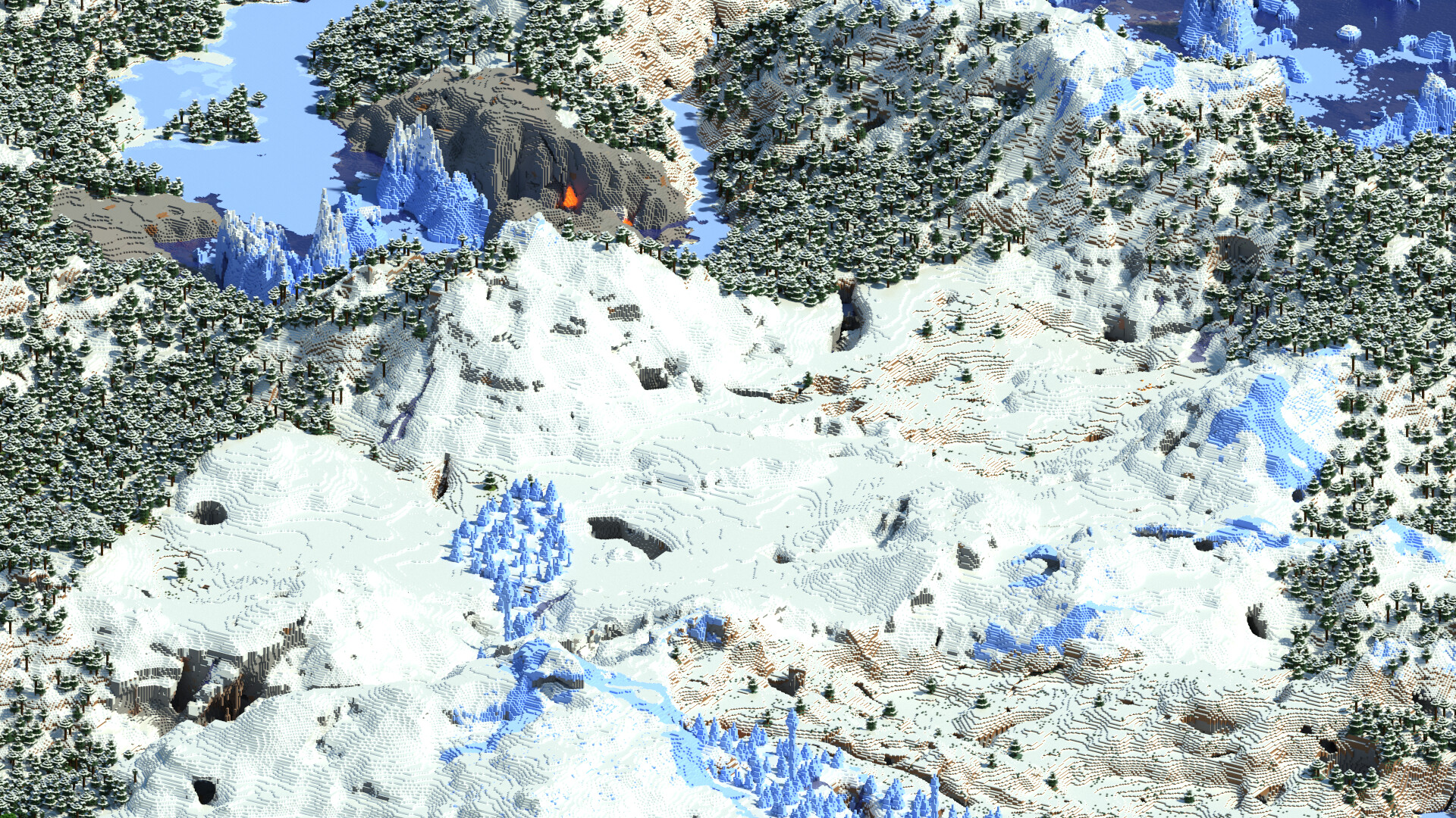 Massiv Multi Biome Spawn Continent - 1.19+ Seed Showcase (Java ...