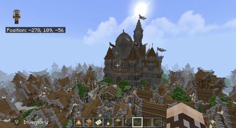 Medieval City Server Realm. Code in description Minecraft Map