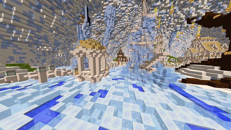 🧊SNOWY CAVE Minecraft Map