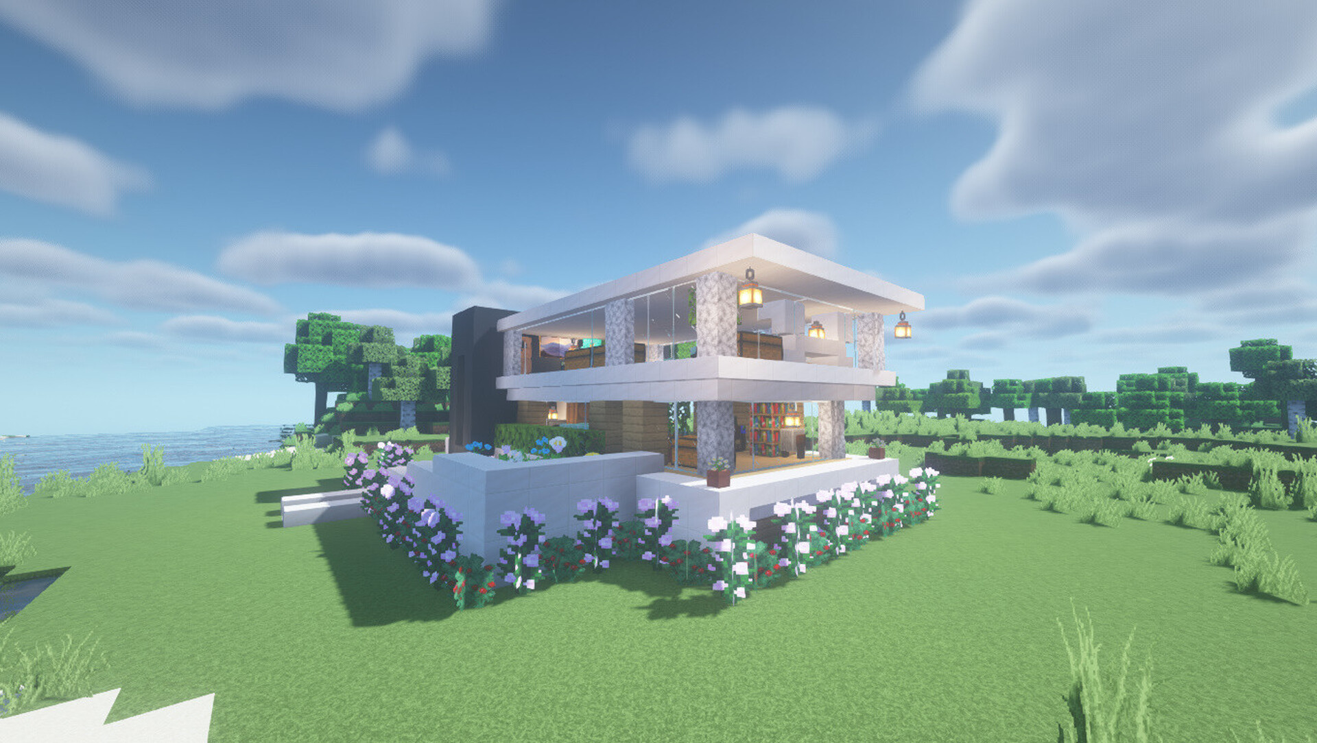 Modern House (Java & Bedrock) Minecraft Map
