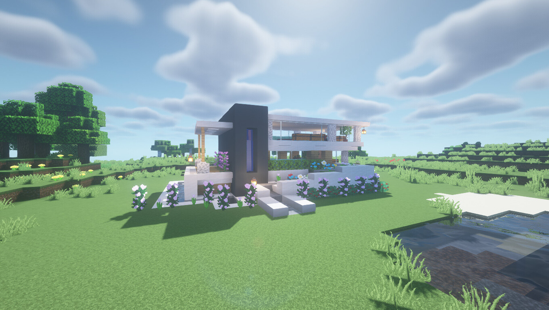 Modern House (Java & Bedrock) Minecraft Map