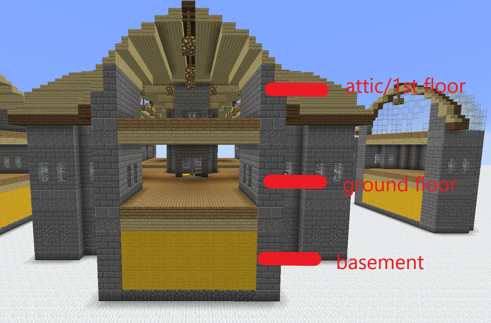 My Medieval Buildings Set with Modular House Sections Minecraft Map