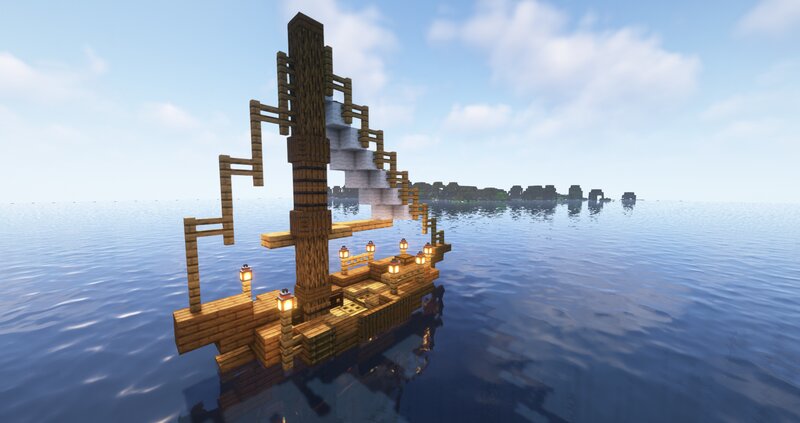A Small Wooden boat Minecraft Map