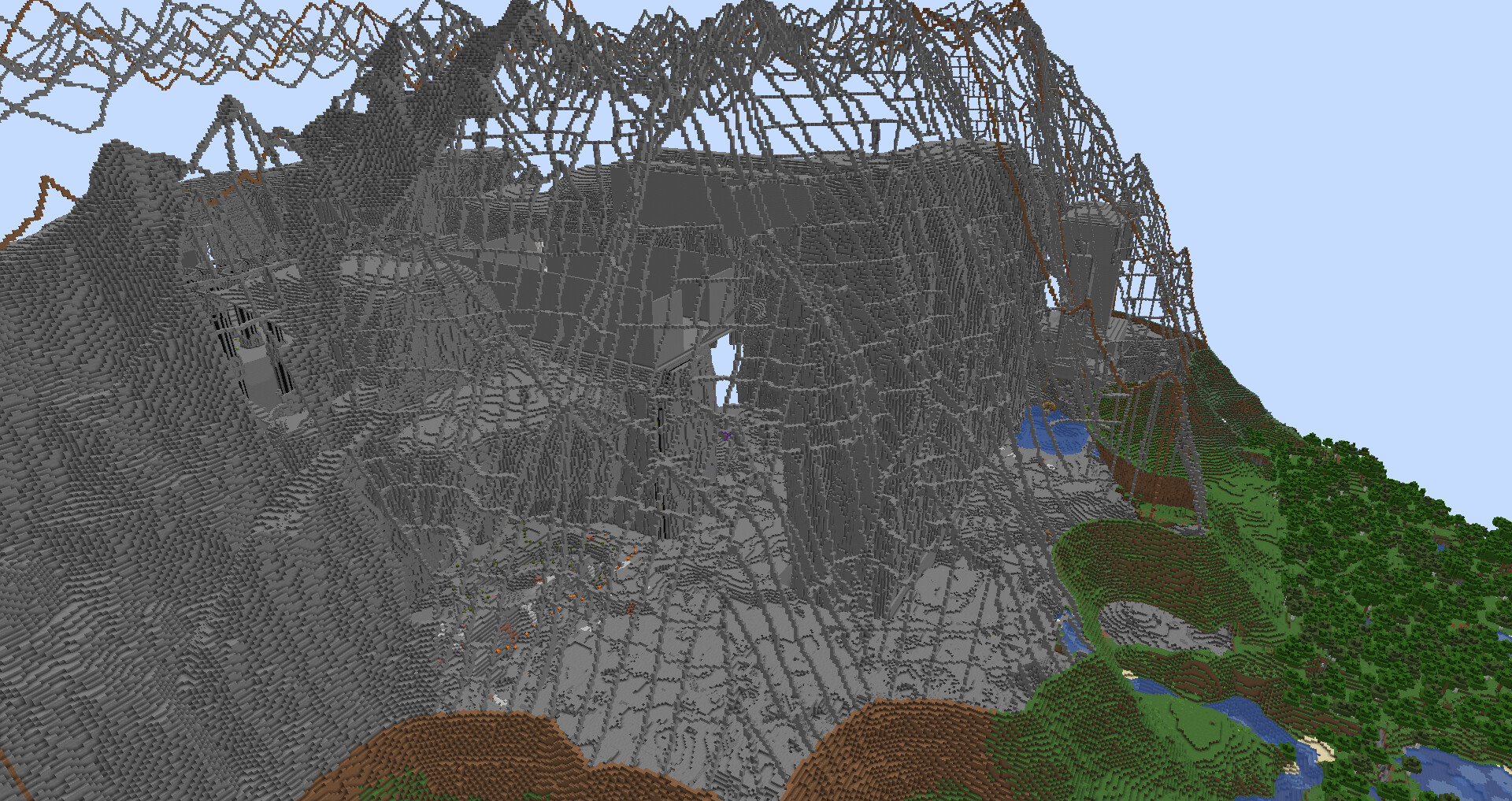 Erebor Bergstruktur / Terraforming Minecraft Map