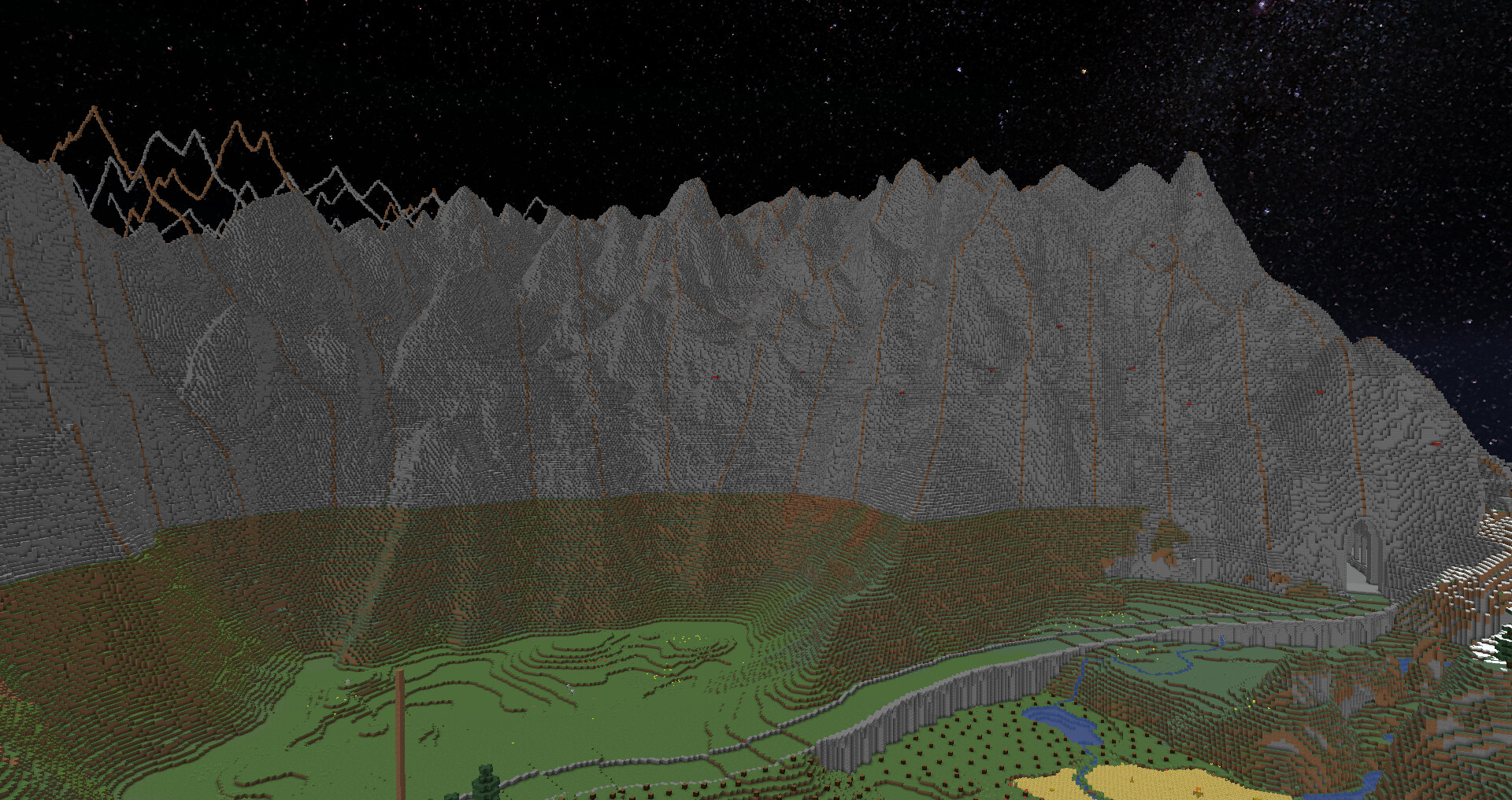 Erebor Bergstruktur / Terraforming Minecraft Map