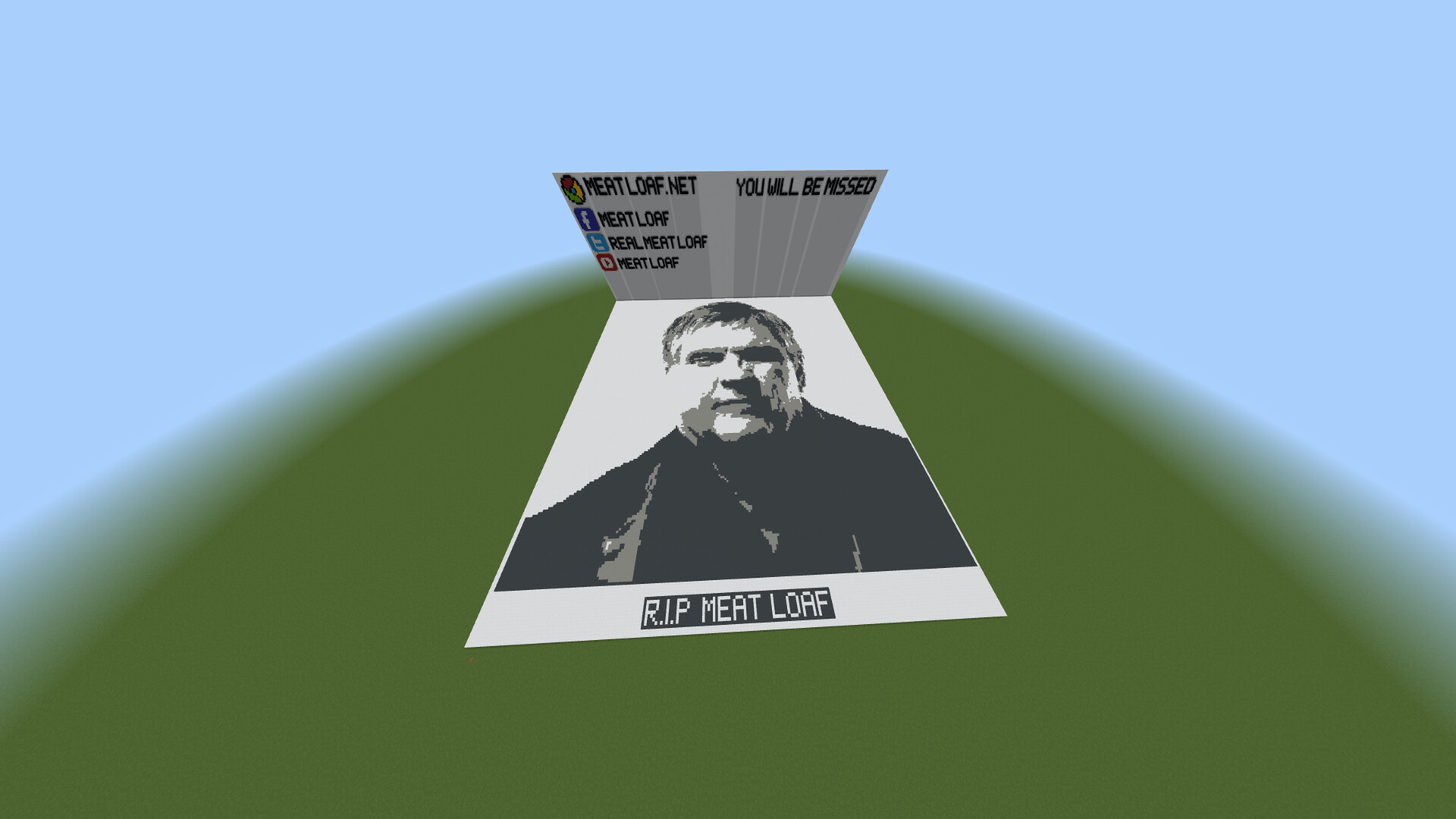 Rest in Peace Meat Loaf Tribute Minecraft Map