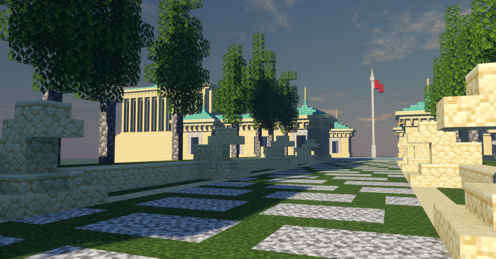 Anıtkabir, the Mausoleum of Atatürk, Ankara, Turkey Minecraft Map
