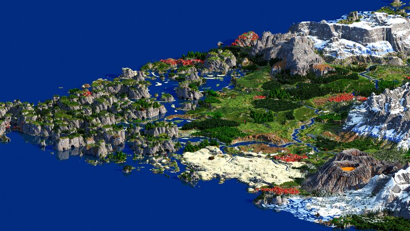 Wokanlyx - The 6k Alpine Continent [1.19, survival friendly, Download ...