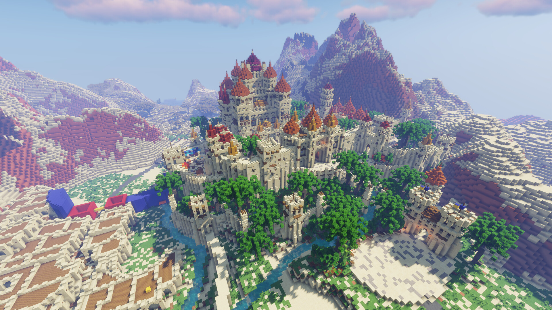 Alhadiqa - The Garden Palace (Arabic / Desert Castle) Minecraft Map