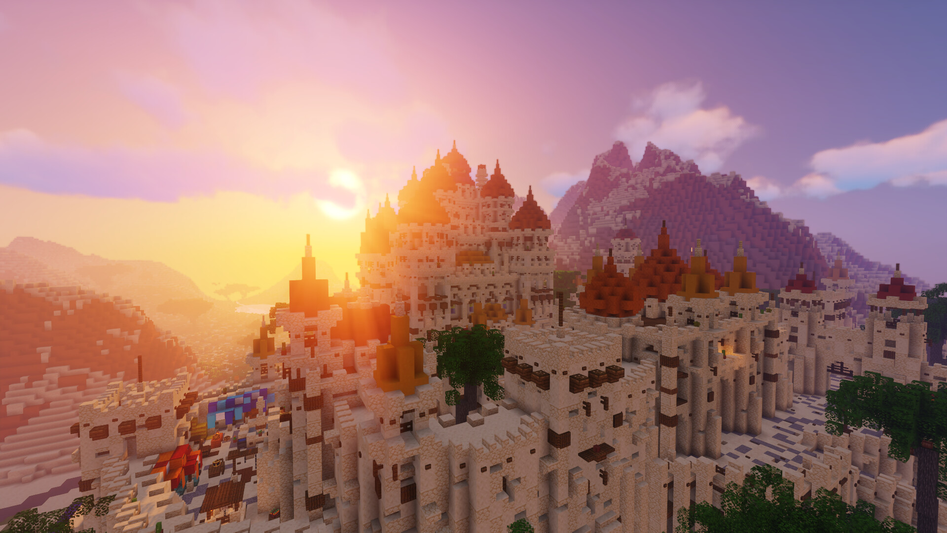 Alhadiqa - The Garden Palace (Arabic / Desert Castle) Minecraft Map