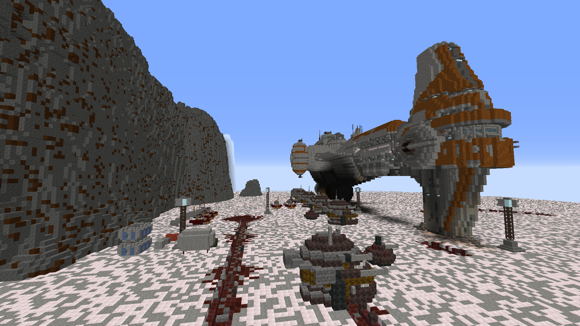 Rebel alliance Crait (Star Wars planet) Minecraft Map