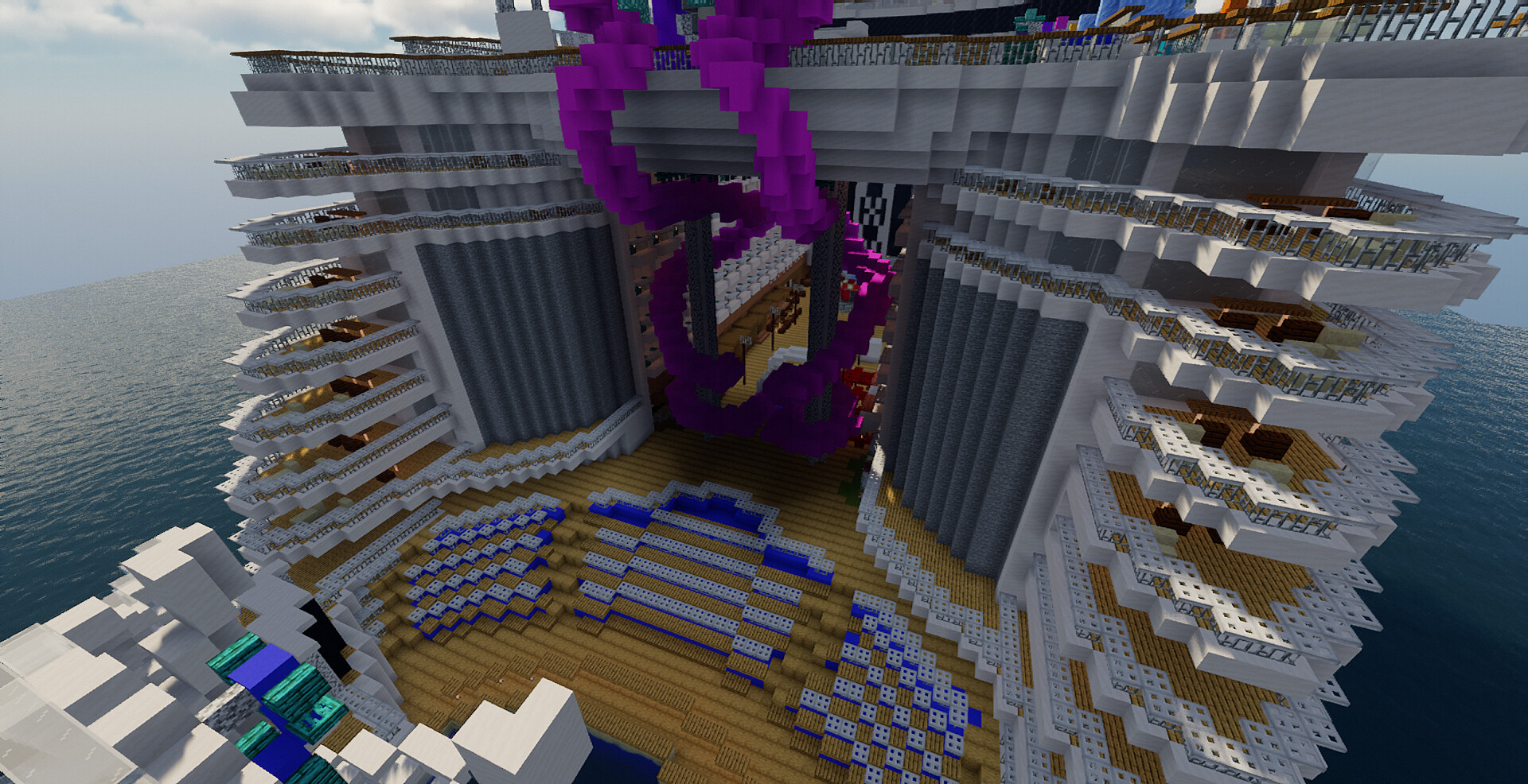 Wonder of the Seas-1.35:1 Scale (EXTERIOR ONLY PROJECT) Minecraft Map