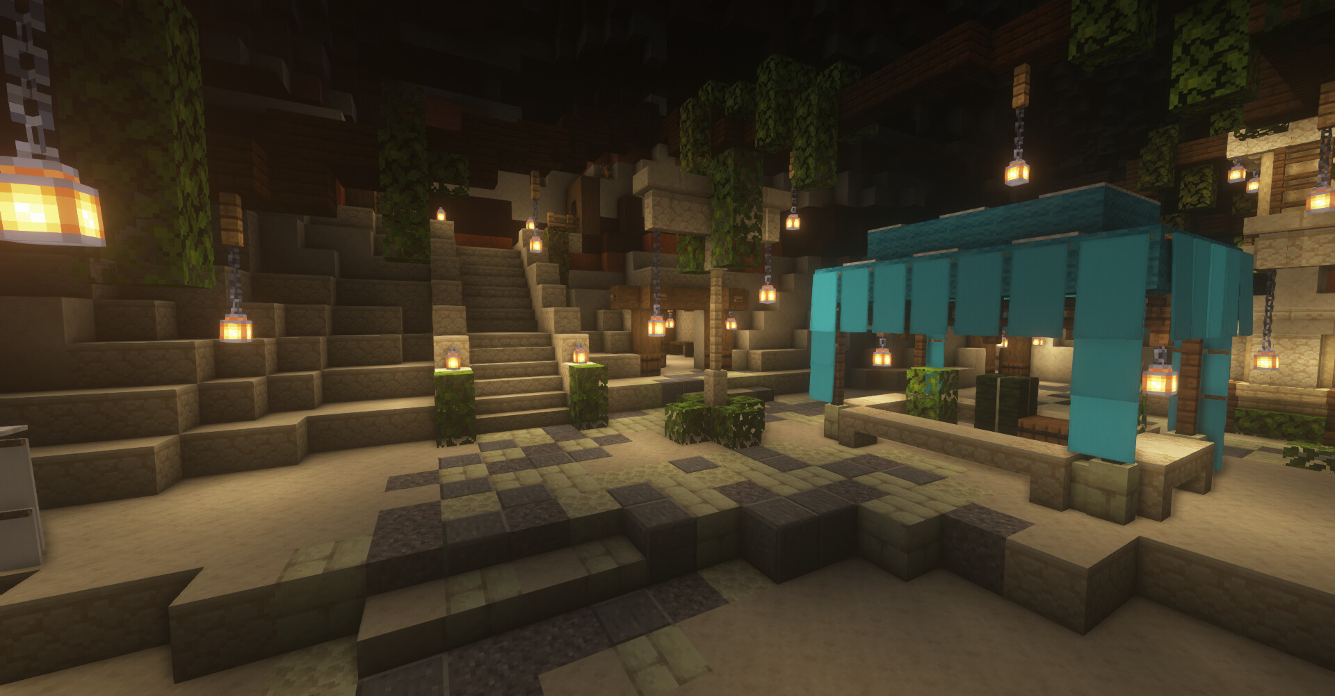 Underground Desert Market Minecraft Map