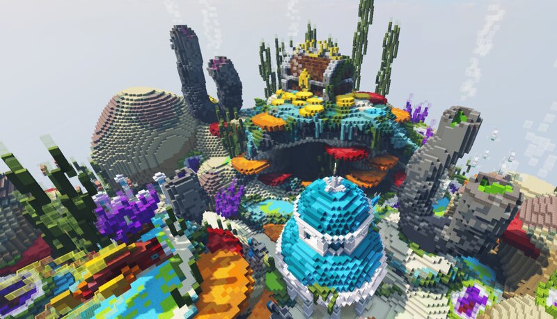 Aquatic Spawn/Lobby 1.18 + Minecraft Map