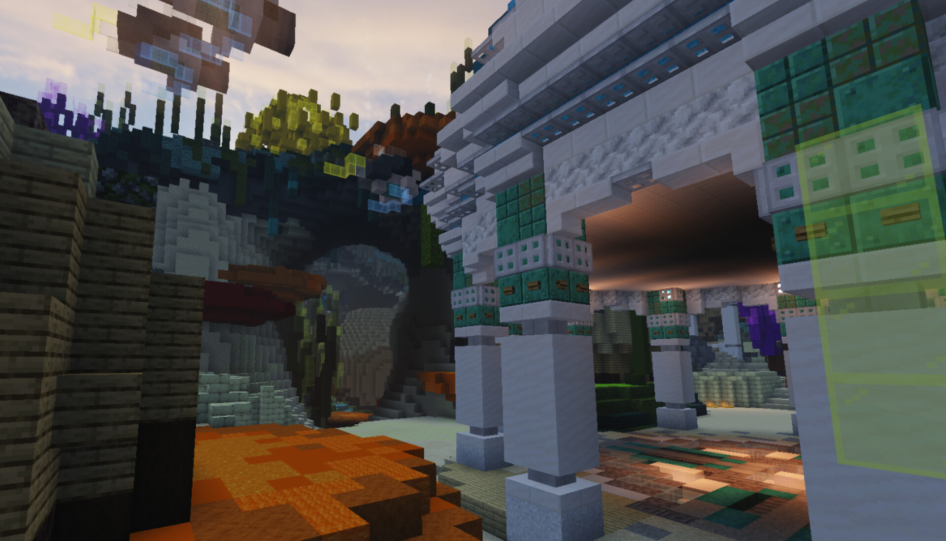 Aquatic Spawn/Lobby 1.18 + Minecraft Map