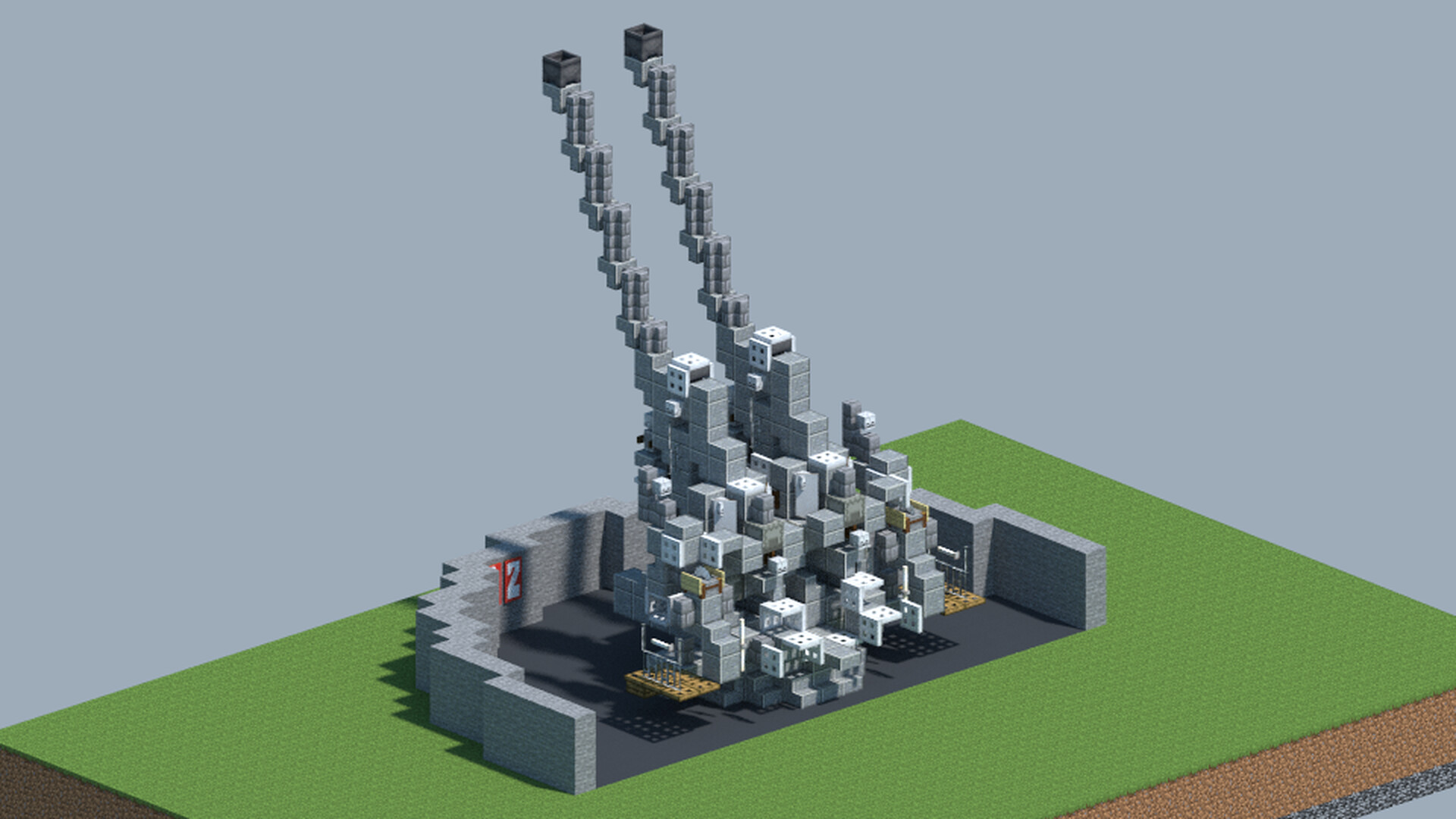 12.8cm Flakzwilling 40, Anti Aircraft cannon [With Download] Minecraft Map